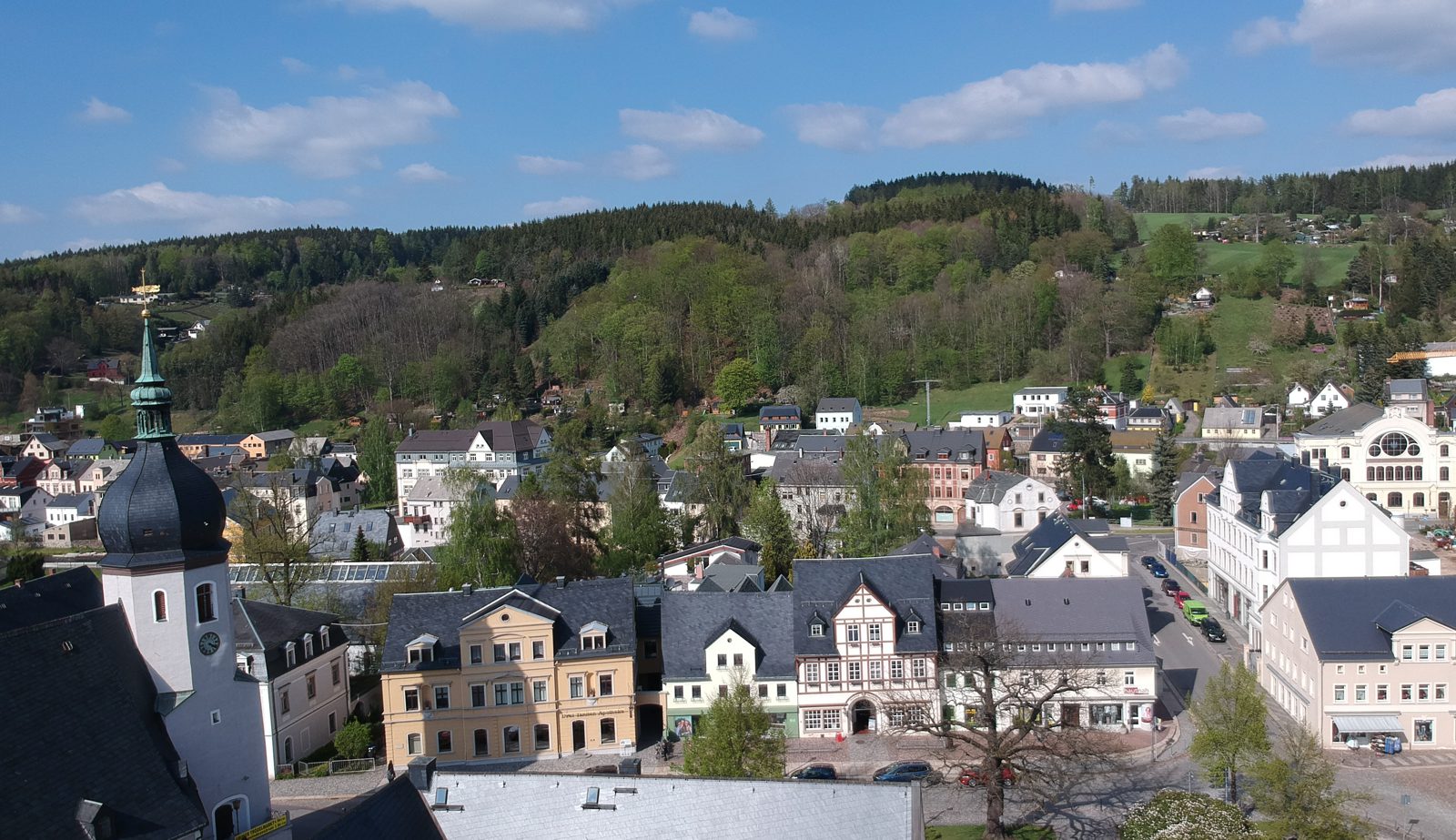 Fotosession mit Luftbildaufnahmen